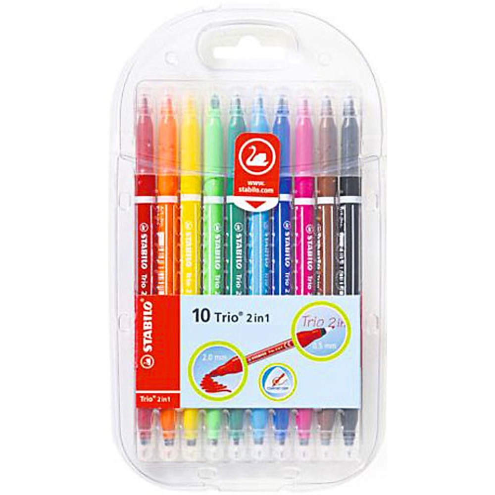 Stabilo · Feutres · 2 en 1 - 10 couleurs • Migros