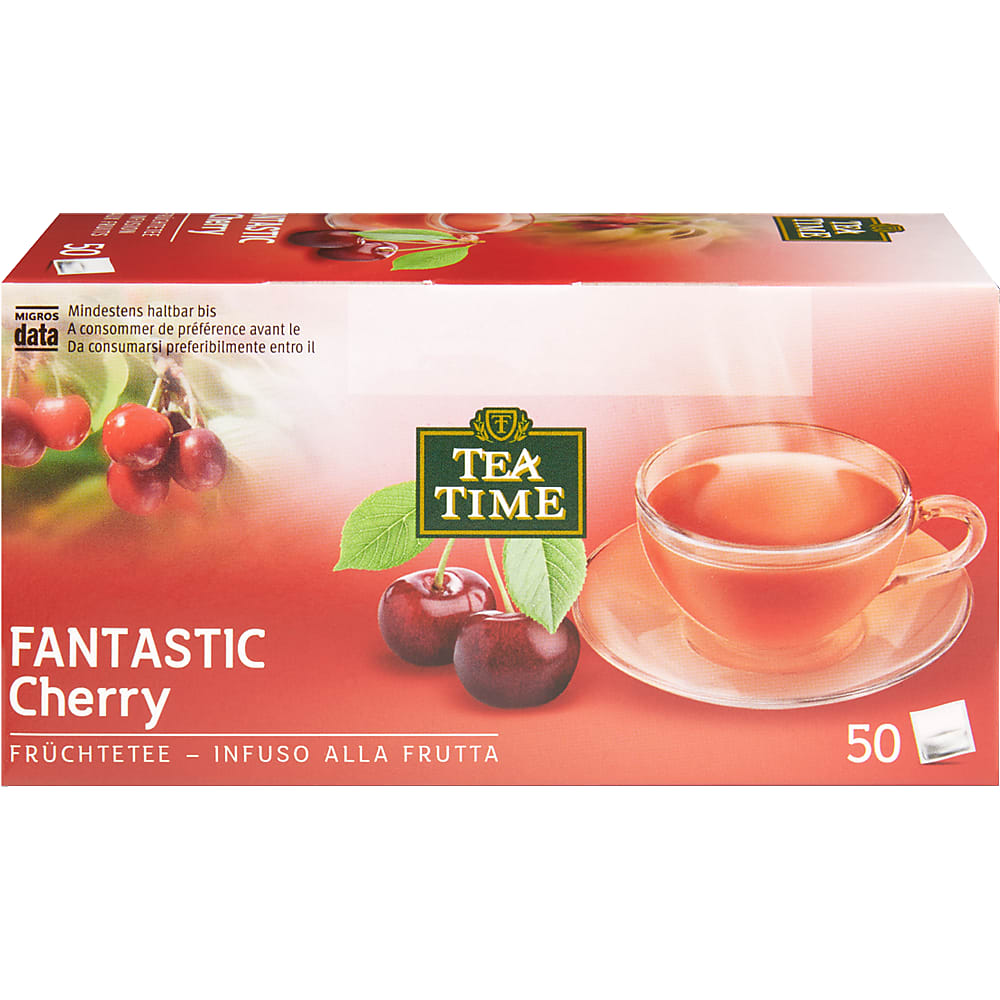 Tea Time · Flavored fruit tea blend with cherry flavor · Fantastic Cherry • Migros Online