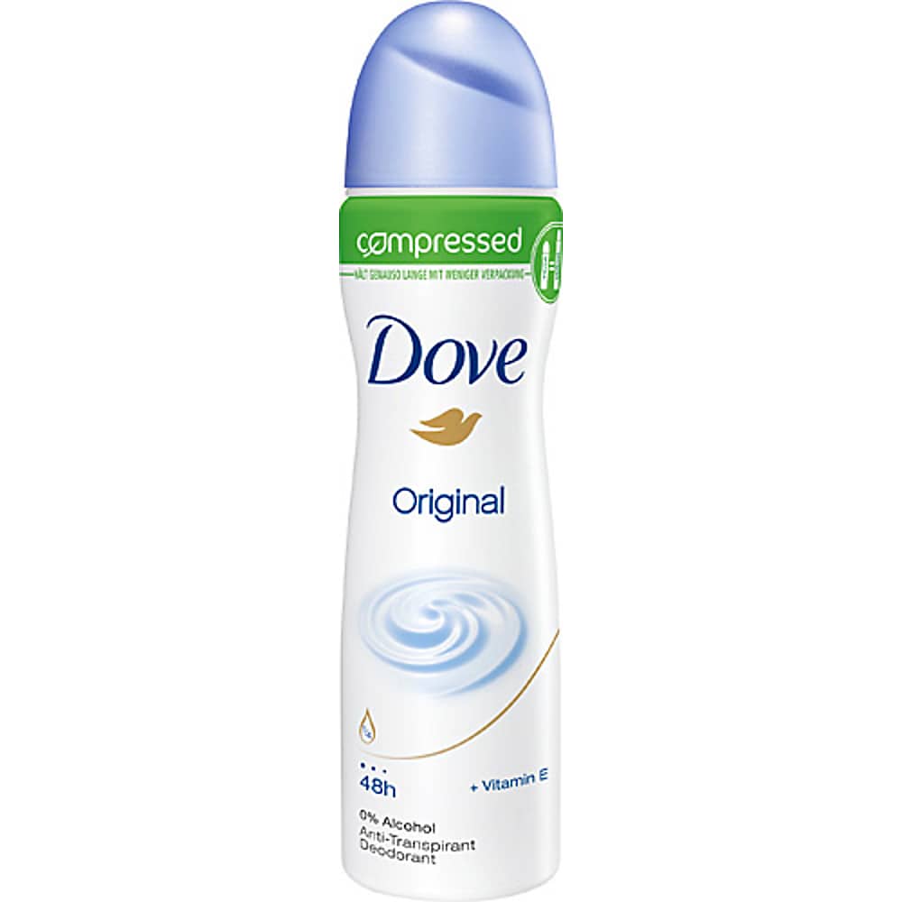 Dove original · Anti-Transpirant · mit Vitamin E - 48h - 0% Alcohol ...