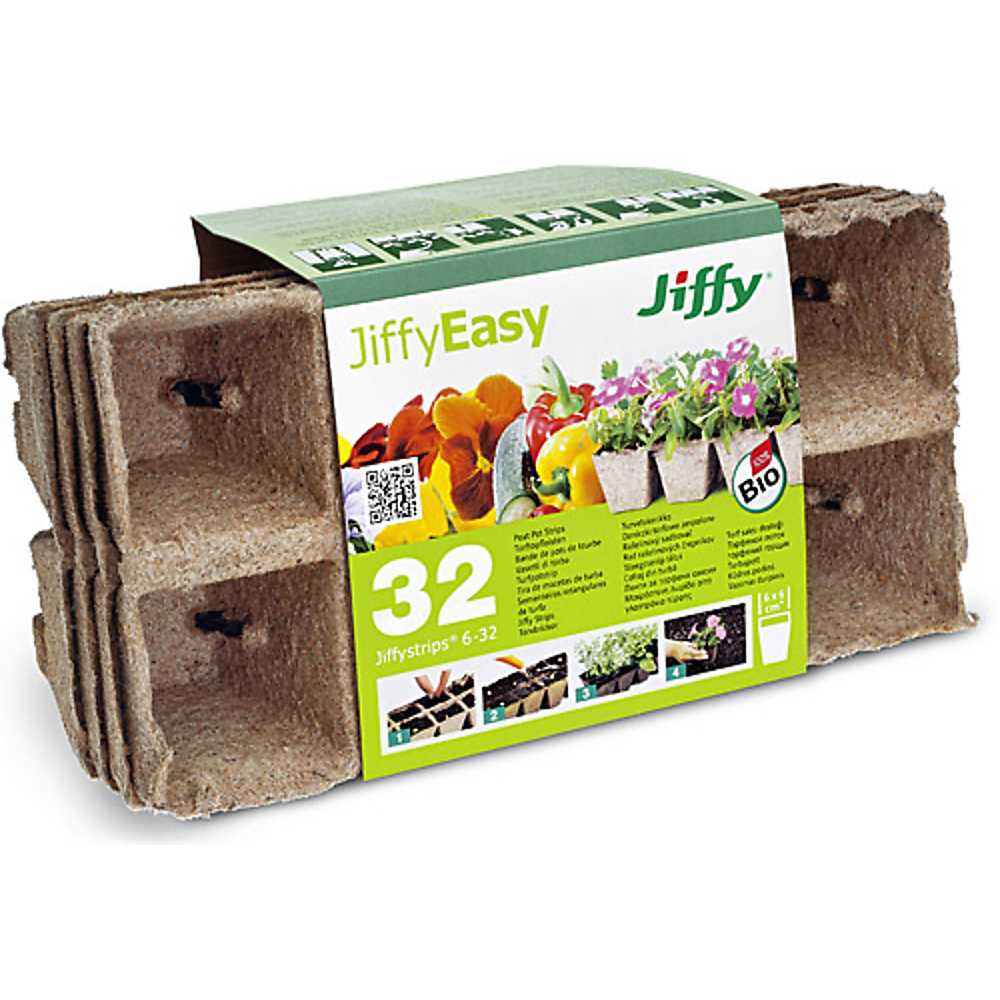 Jiffy Easy · Strips with peat plugs · 6x6cm • Migros Online