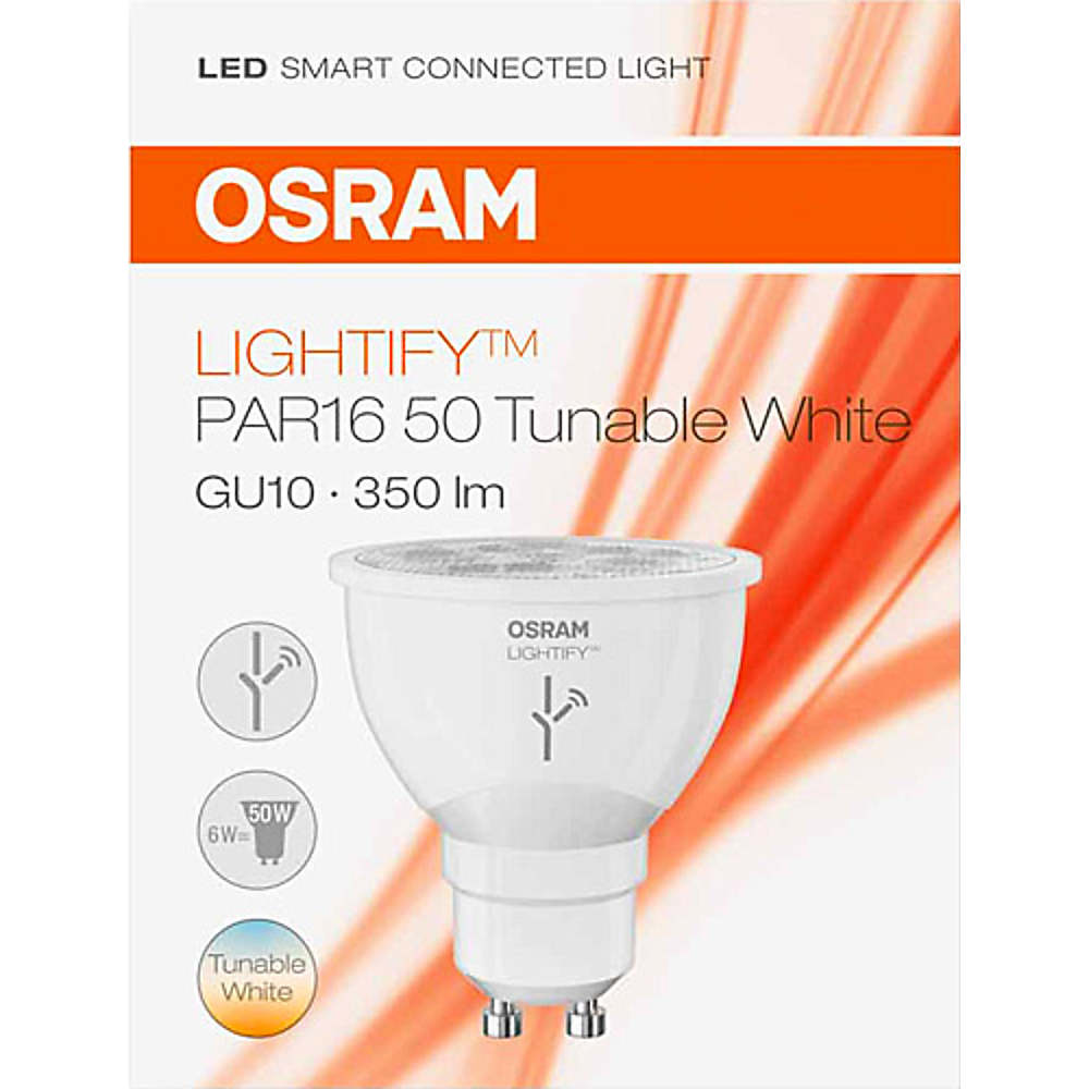 Osram Lightify · LED PAR 16 · GU10 - 350lm - 6W=50W - Tunable White ...