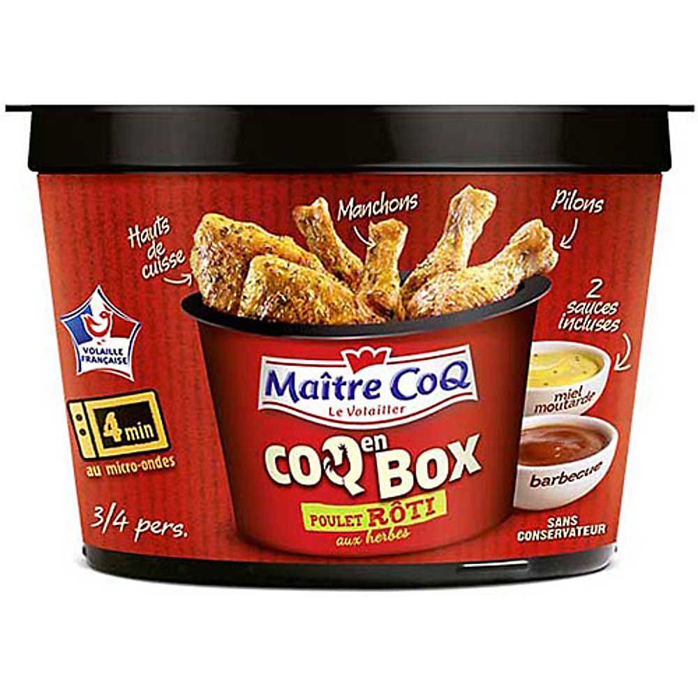 Maître Coq Le Volailler · Poulet rôti aux herbes · Coq en Box • Migros ...
