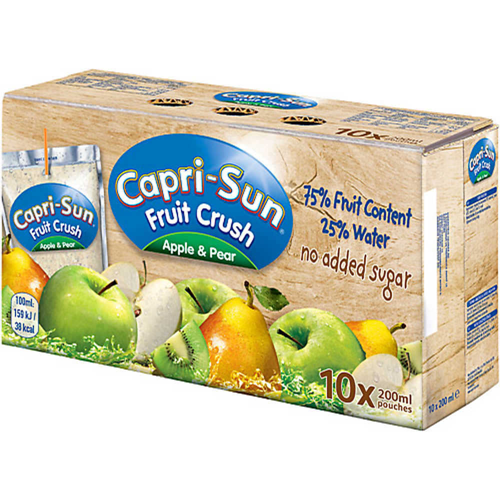 Capri Sonne Fruit Crush · Getränk mit Fruchtsaft · Apple & Pear ...