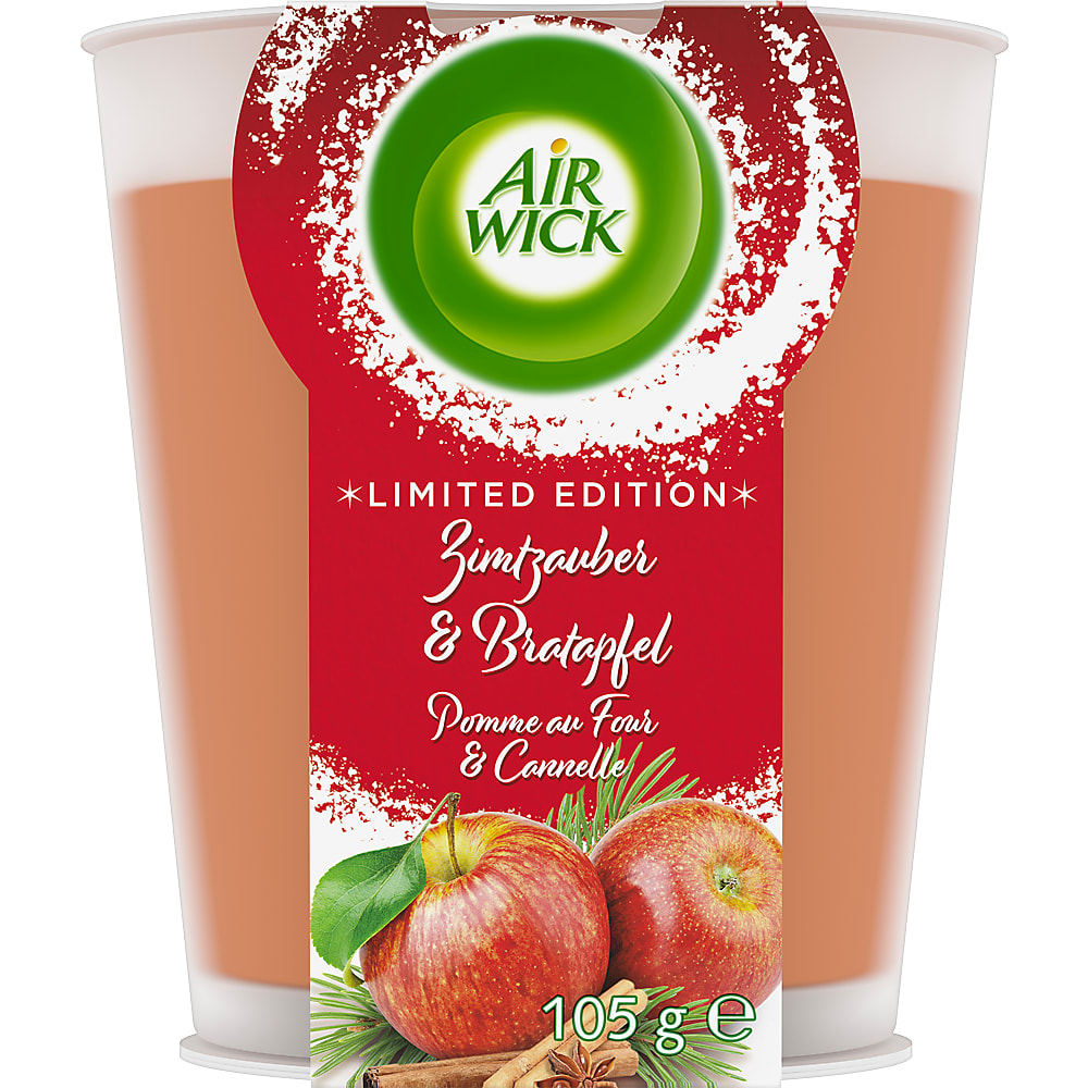 Air Wick · Bougie parfumée · Cinnamon Magic & Baked Apple • Migros Online