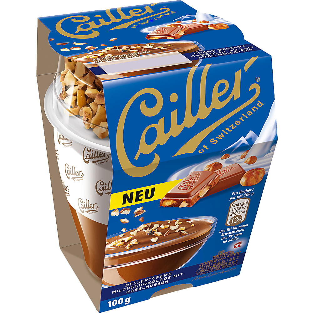 Nestlé Cailler · Crème dessert · Noisettes • Migros