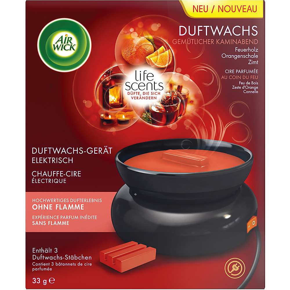 Air Wick · Starter Kit Chauffe-Cire · Au Coin Du Feu • Migros