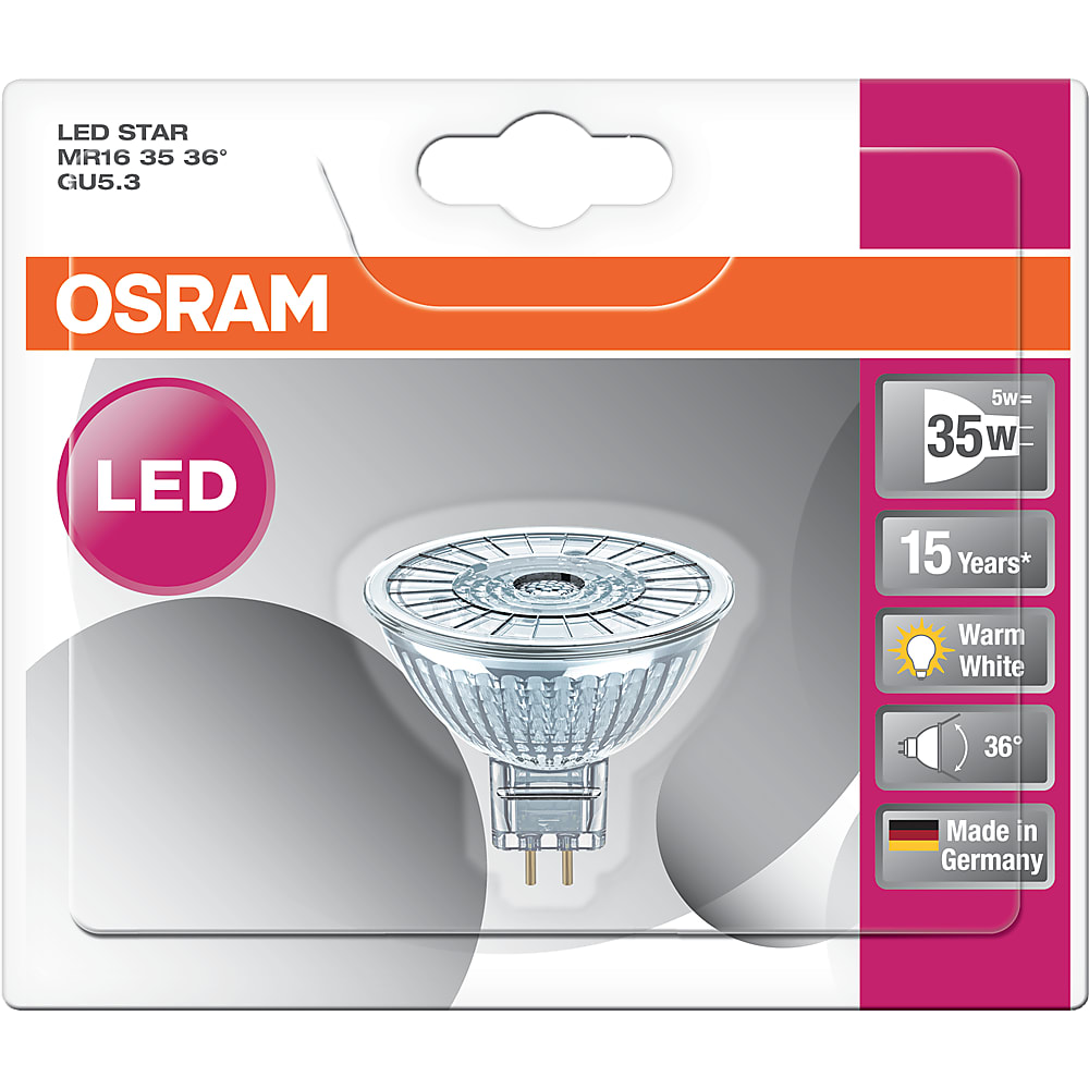 Osram LED STAR · SUPERSTAR PAR16 lamp · 35W GU5.3 • Migros Online