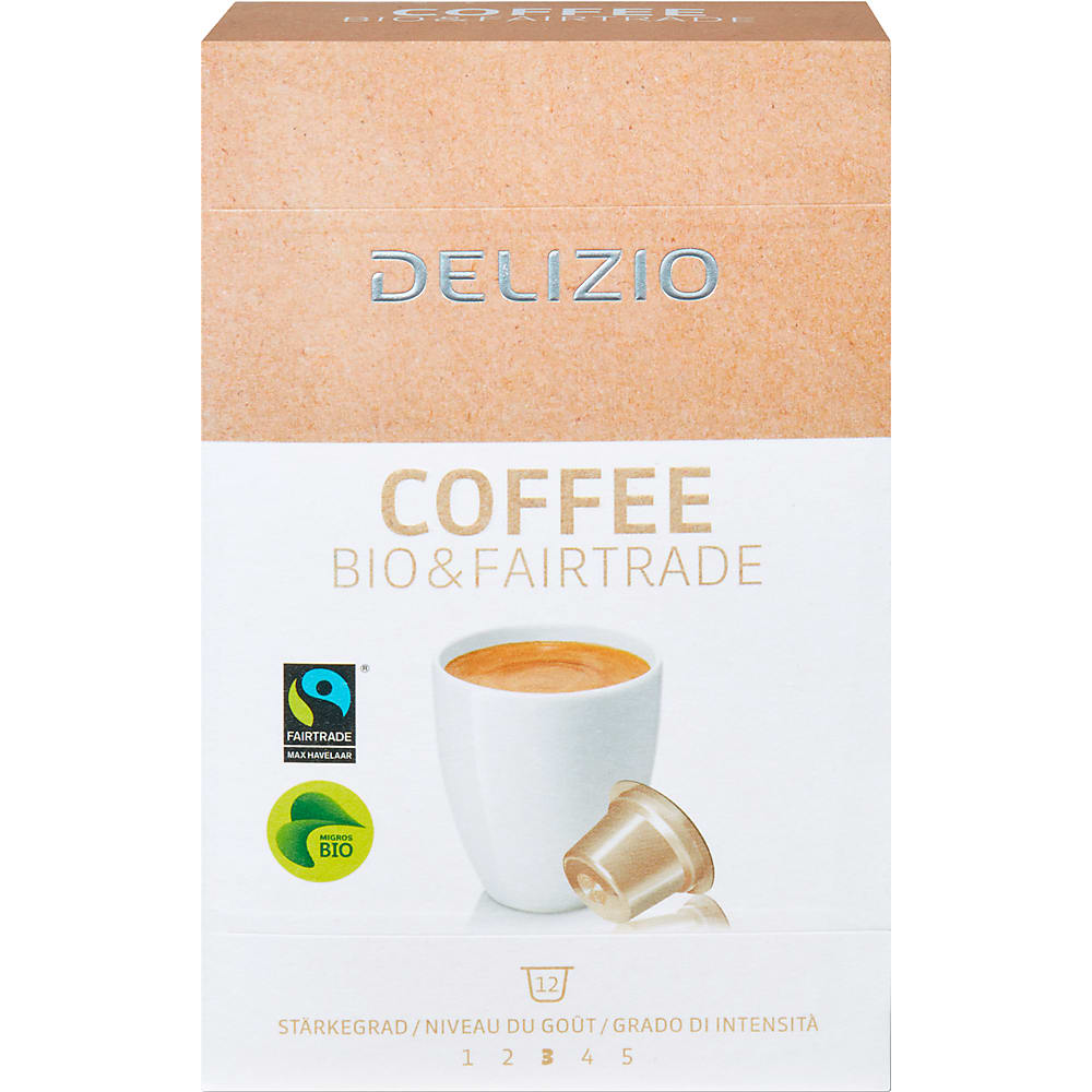 Delizio · Organic coffee capsules · 100% arabica • Migros Online