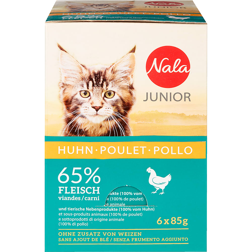 Nala Junior · Alleinfuttermittel für heranwachsende Katzen · 65% ...