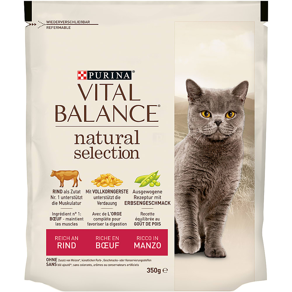 Vital Balance Purina · Alleinfuttermittel für erwachsene Katzen · Rind ...