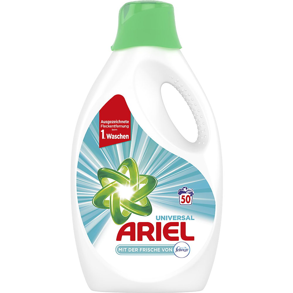 Ariel Actilift · Lessive liquide · Febreze Touch - 100 Lessives ...