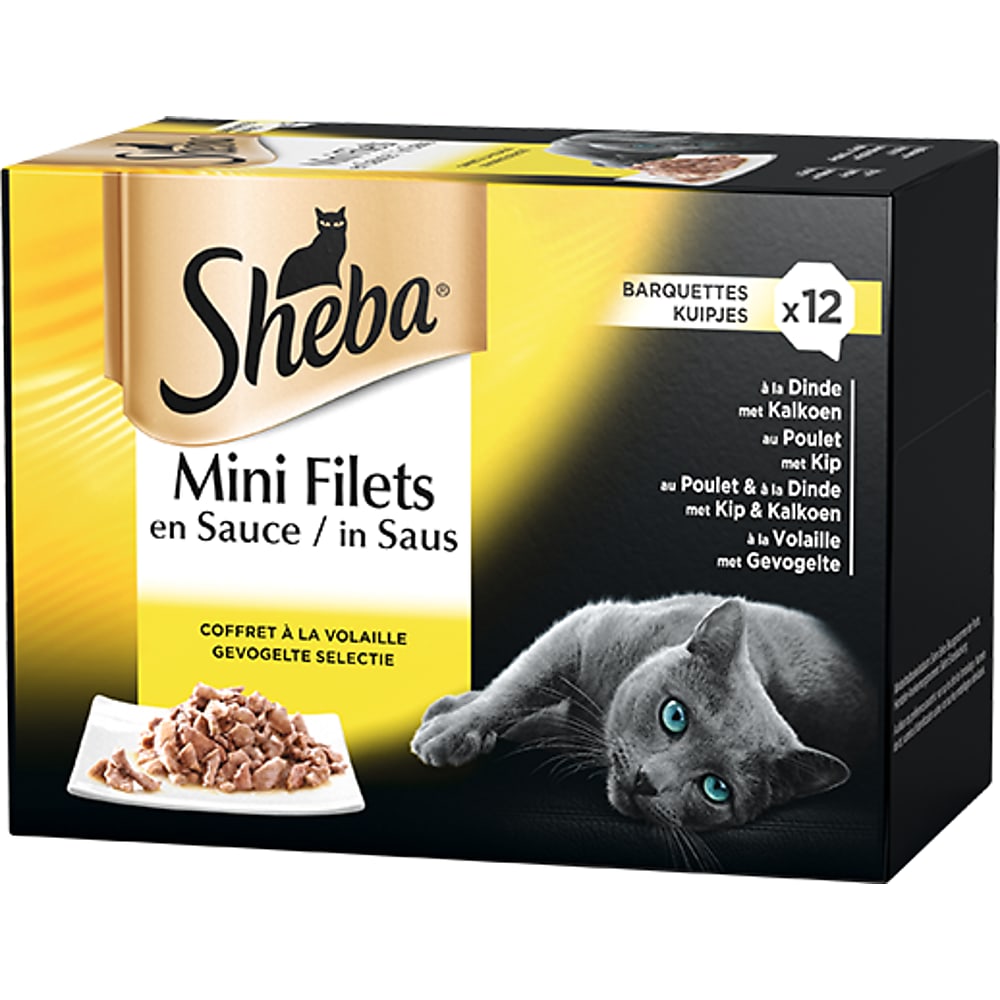 Sheba Sélection · Aliment complet pour chats · Coffret à la volaille ...