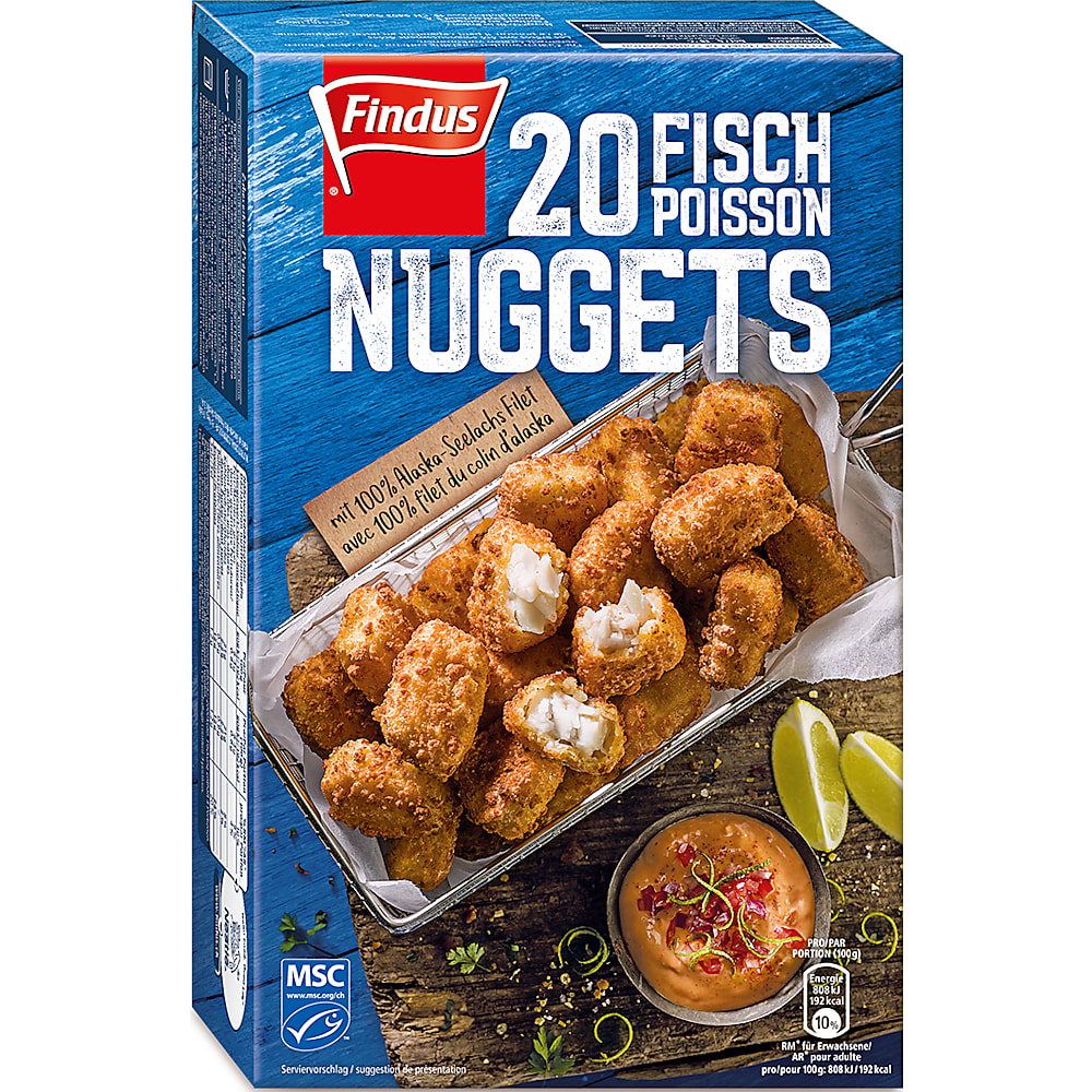 Findus · Nuggets de poisson • Migros Online