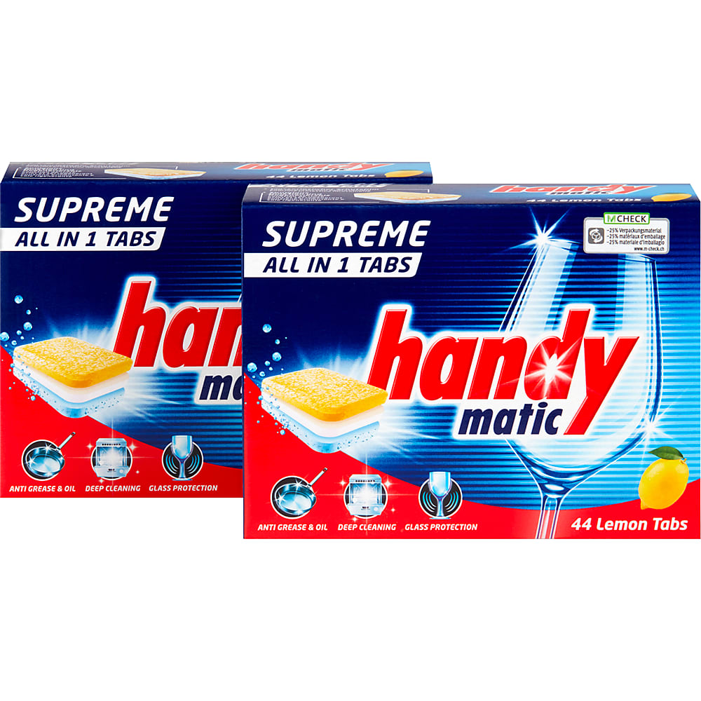 Handymatic Supreme All in 1 · Tabs for dishwashers • Migros Online