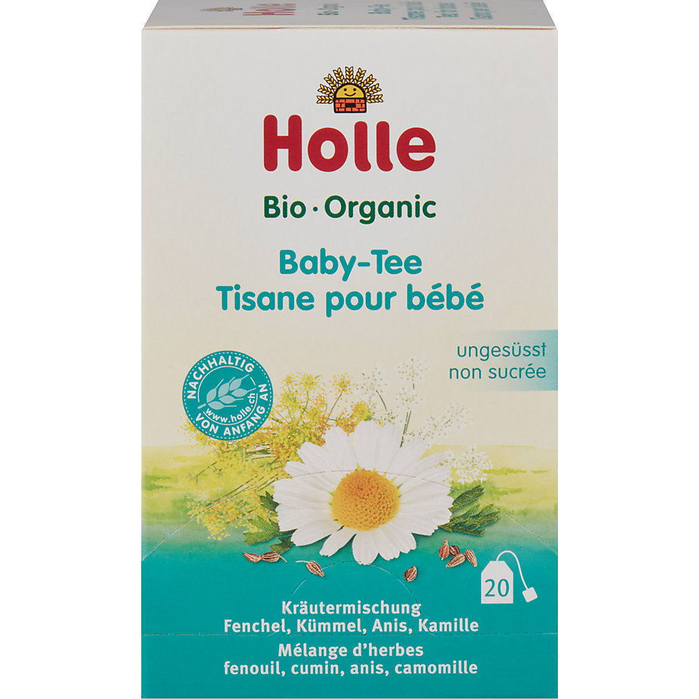Holle Bio · Tea for babies · herbal blend fennel, caraway, anisees ...