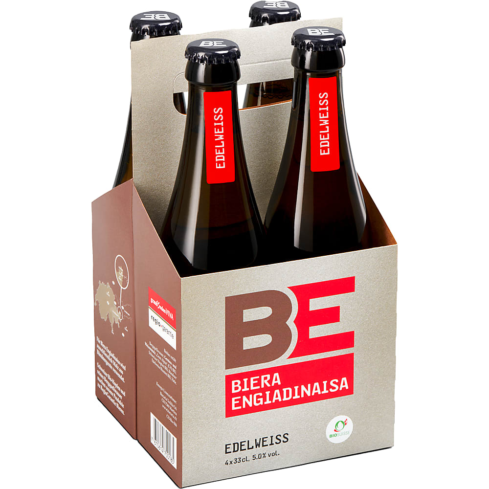 Biera Engiadinaisa Bio EdelWeiss · Weissbier · Bio • Migros Online