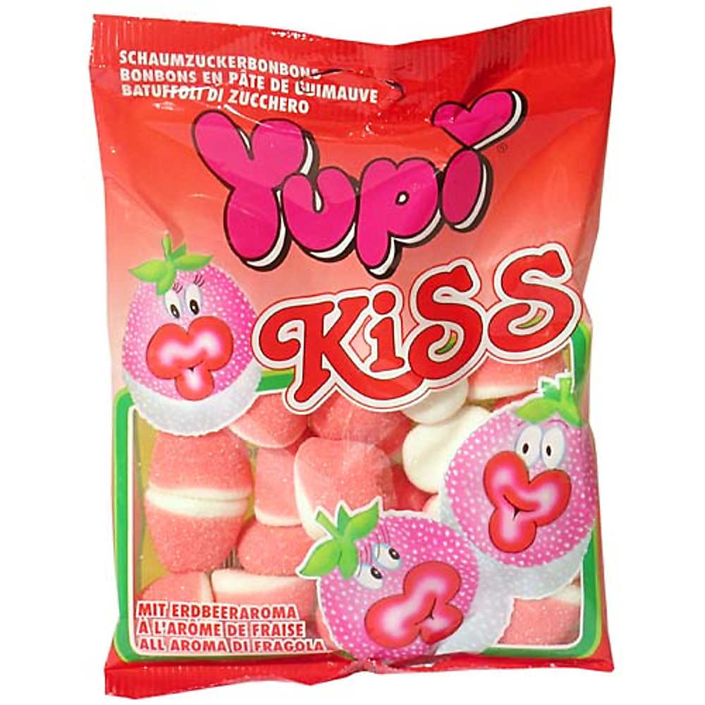 Yupi Kiss · Schaumzuckerbonbons mit Erdbeeraroma · Kiss • Migros Online