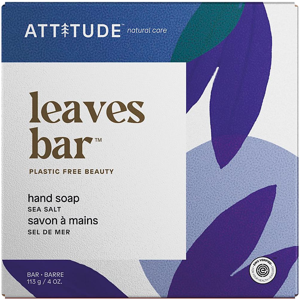 Attitude Leaves Bar · Solid hand soap · Sea salt • Migros