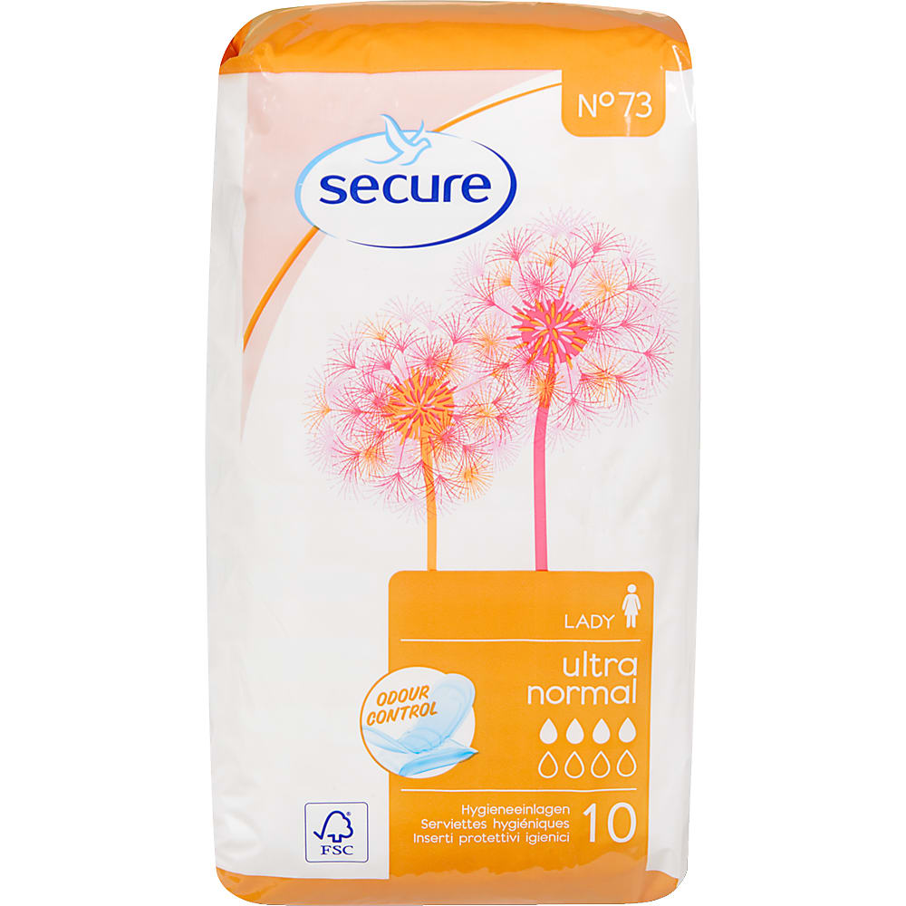 Secure N°73 · Hygiene pads · ultra normal - single packed • Migros Online
