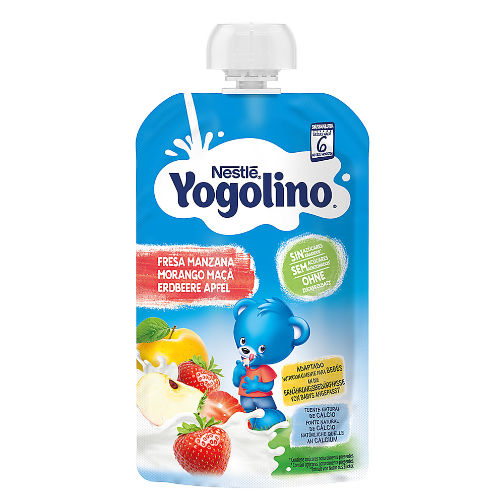 Nestlé Yogolino · Squeeze pouches for babies strawberry & apple · From ...