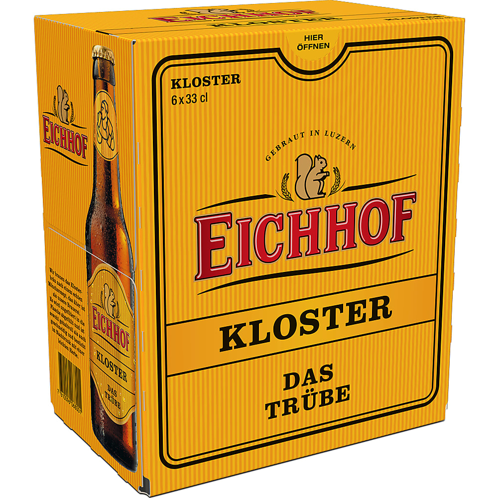 Eichhof Kloster · Bière brune · Edeltrüb • Migros