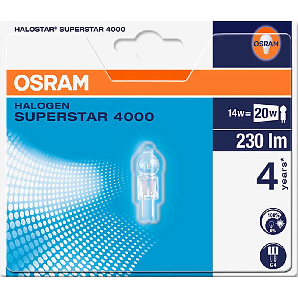 Osram Halogen · Lampe halogène basse tension à culot à broches · 12V ...