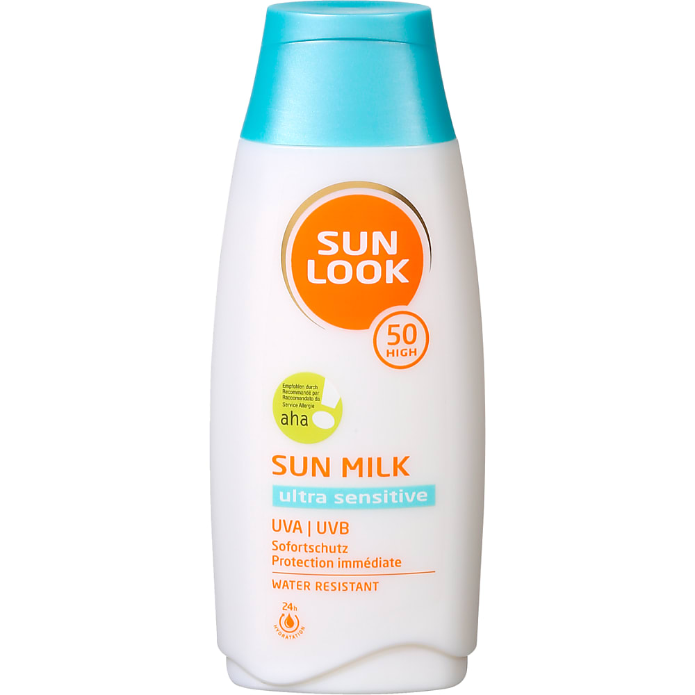 Buy Sun Look Ultra Sensitive · Sun Milk · aha! • Migros