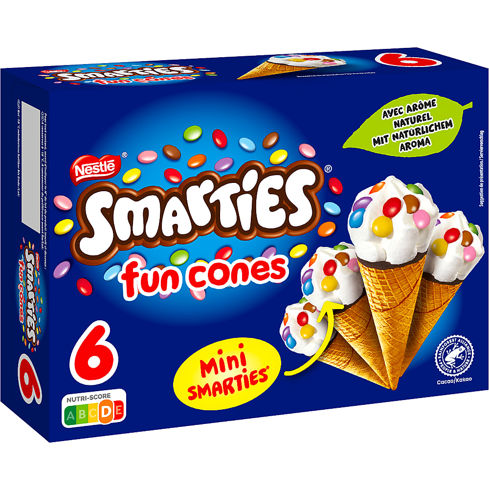 Kaufen Frisco Smarties · Waffeleis · Vanille-Smarties • Migros