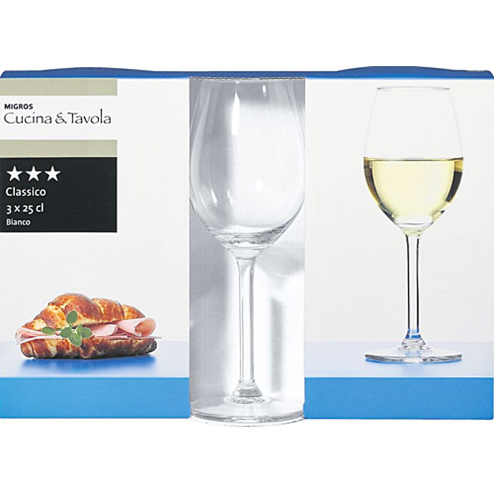 Buy Cucina & Tavola · Wine Glasses · Classico - Bianco - 25cl • Migros