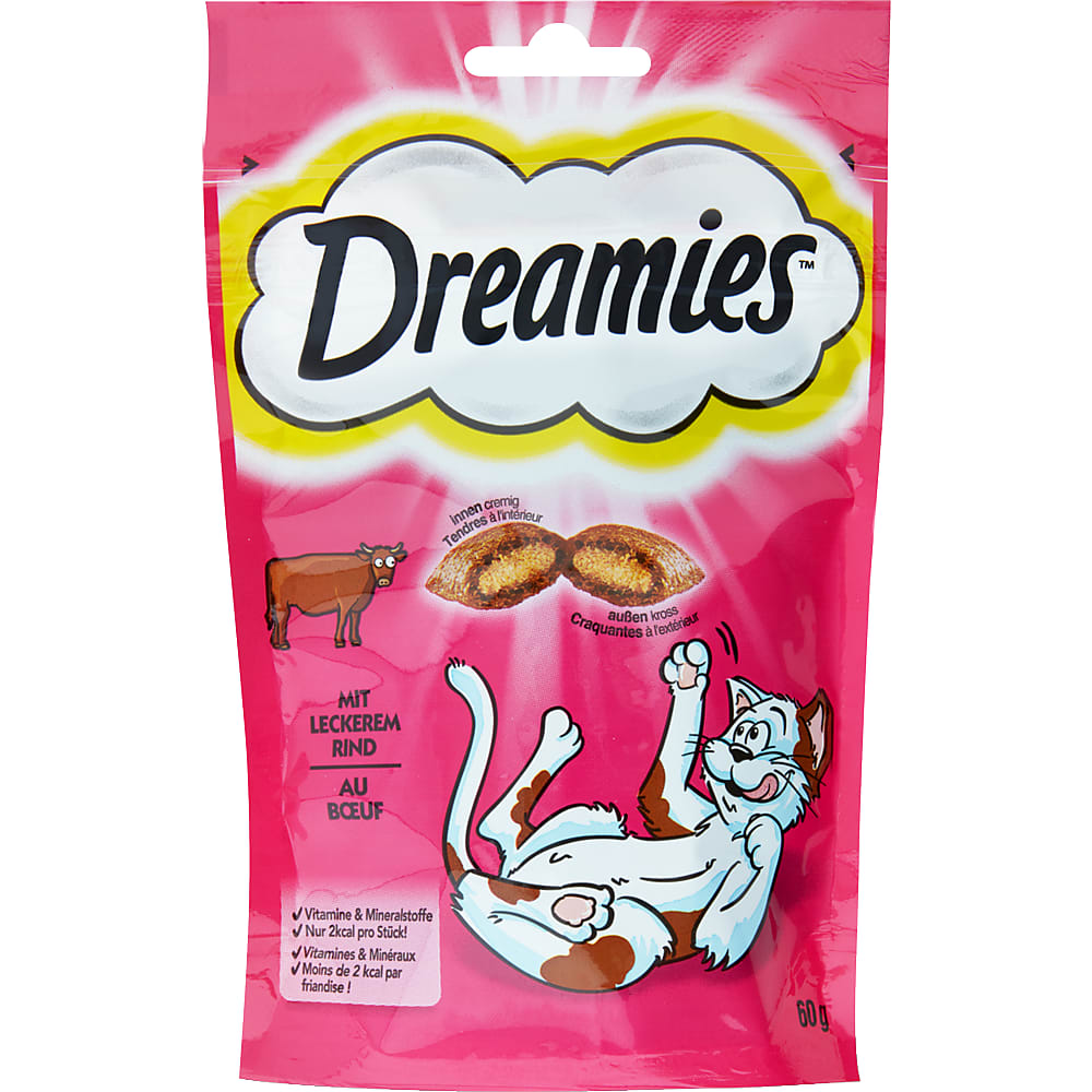 Buy Dreamies · Snack for cat · with beef • Migros