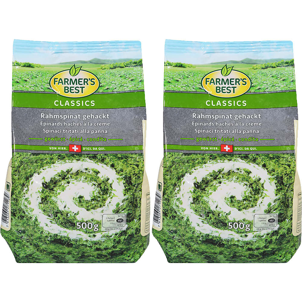 Kaufen Farmer's Best Classics · Rahmspinat gehackt · gewürzt • Migros