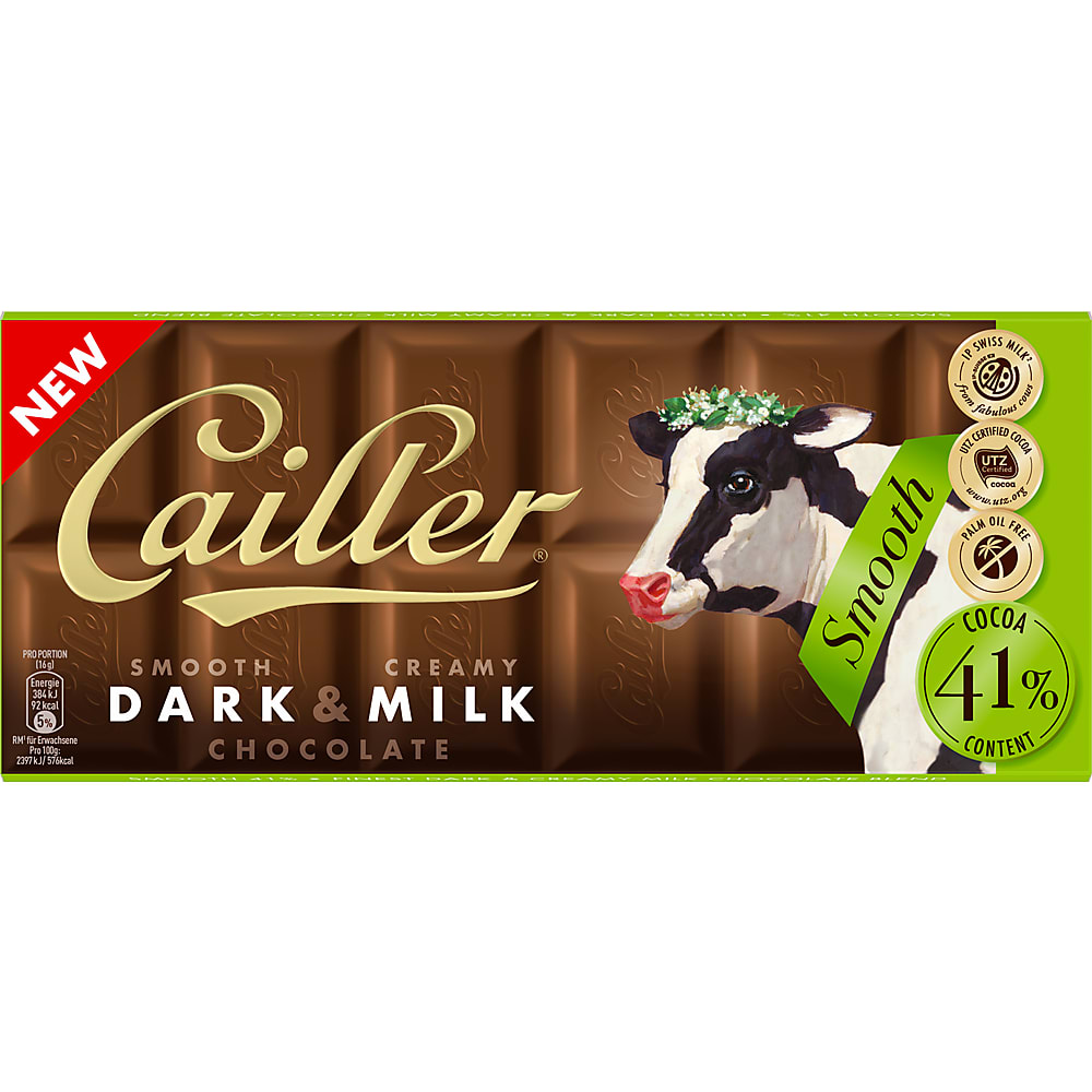 Achat Cailler Dark & Milk · Tablette de chocolat · noir & lait 41% ...