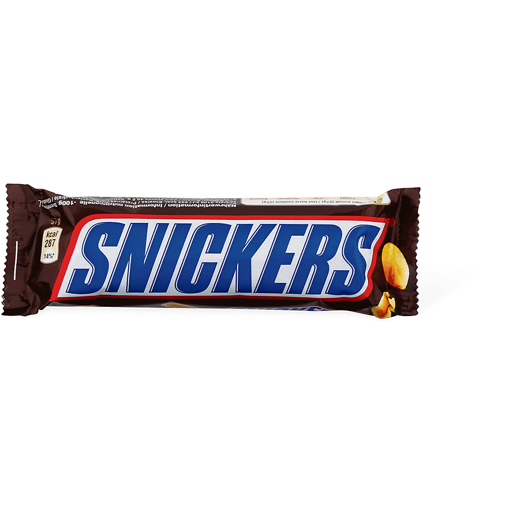 Buy Snickers · Milk chocolate with filled fine candycreme • Migros Online