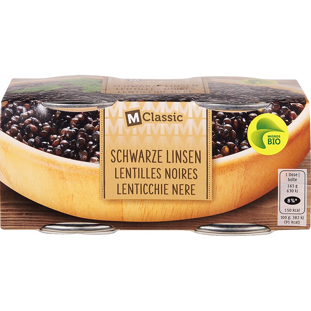 Achat M-Classic · Lentilles noires bio • Migros