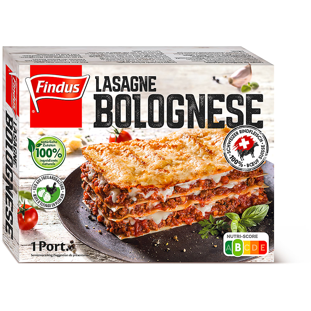 Achat Findus · Lasagne Bolognese • Migros