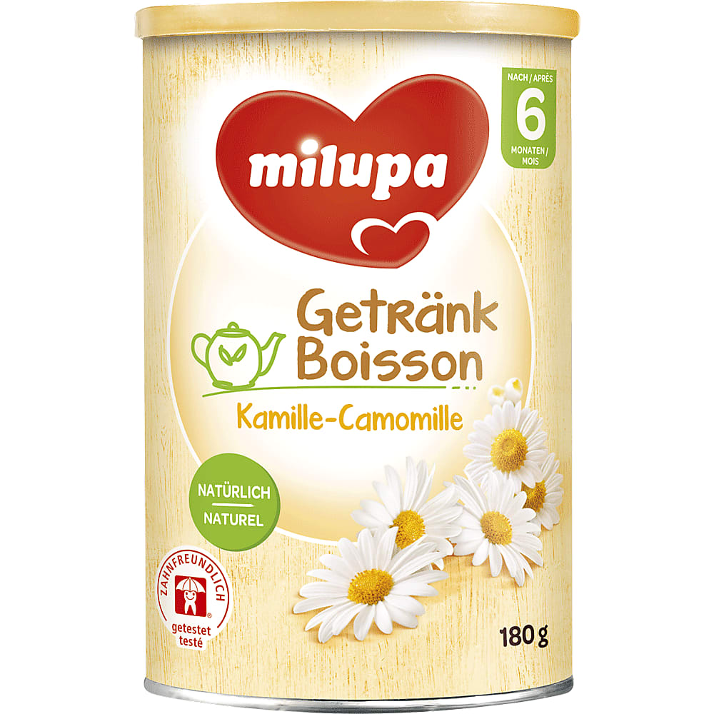 Achat Milupa · Boisson instantanée à la camomille · Après 6 mois • Migros