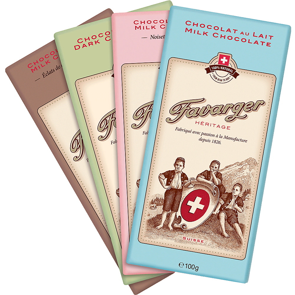 Acquista Favarger Héritage · Assortiment de tablettes de chocolat ...