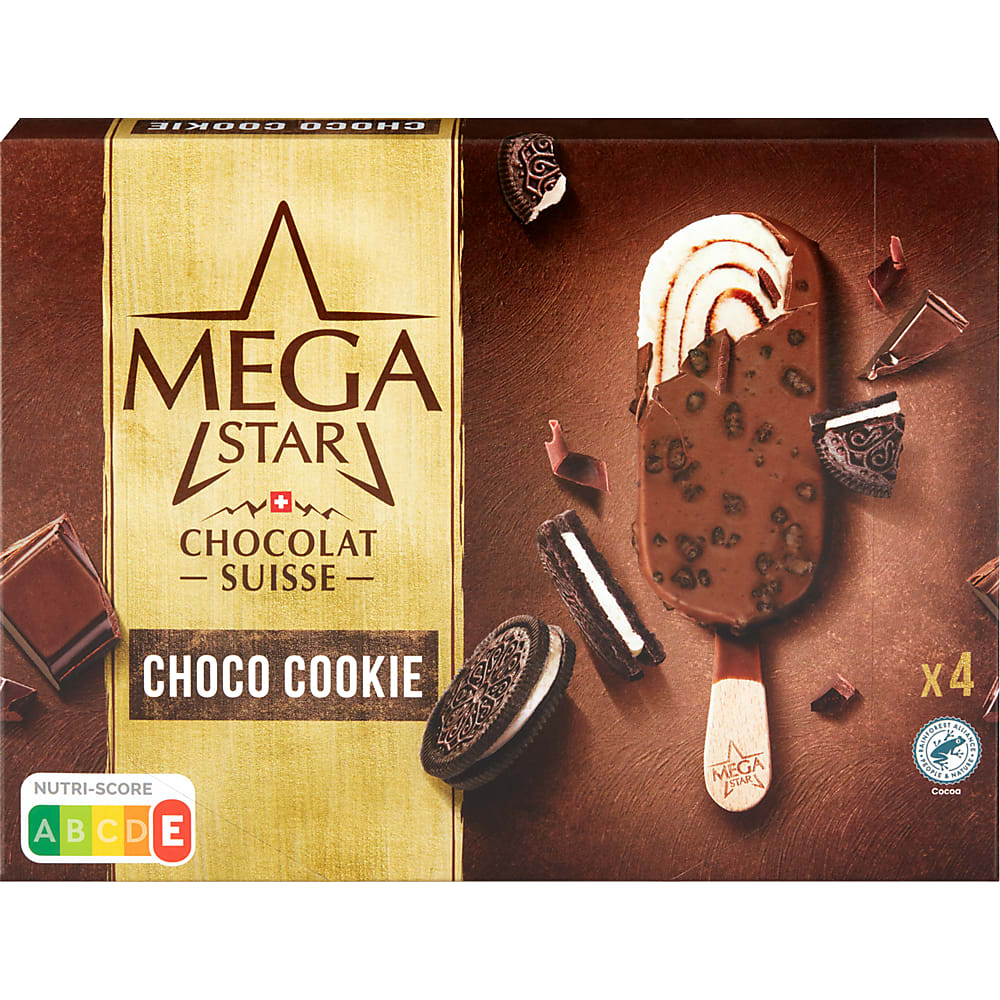 Buy MegaStar · Cream ice cream · Choco Cookie • Migros