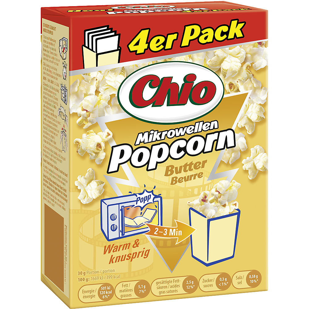 Achat Chio · Popcorn Micro-ondes · Beurre • Migros