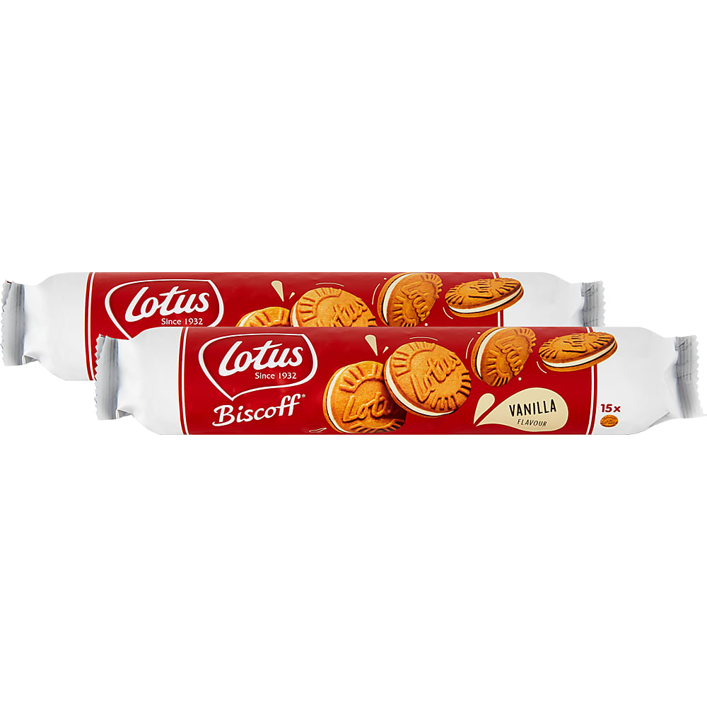 Achat Lotus Biscoff · Biscuits · fourrés d'une crème vanille • Migros