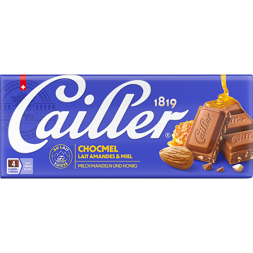Achat Cailler · Tablette de chocolat · Au lait, éclats d'amandes et ...