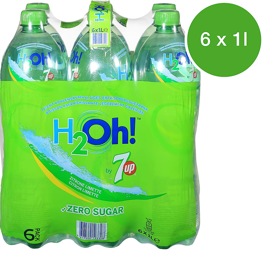 Acquista 7-Up H2oh · Eau légèrement gazéifiée · citron limette • Migros