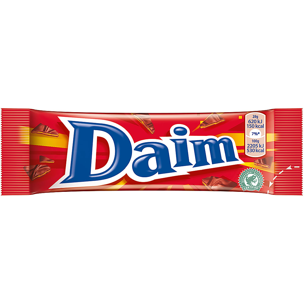 Acquista Daim · Barre caramel croquant enrobés de chocolat au lait ...