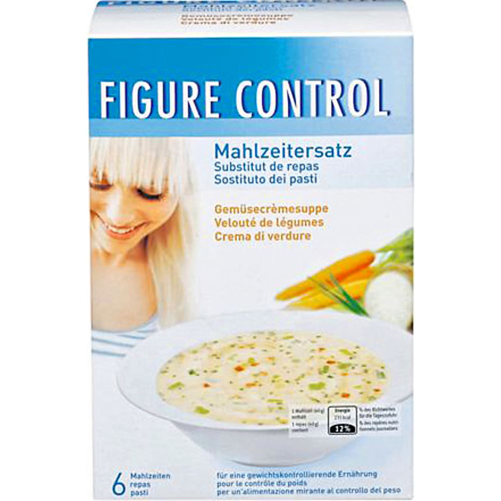 Kaufen Figure Control · Mahlzeitersatz · Gemüsecrèmesuppe • Migros