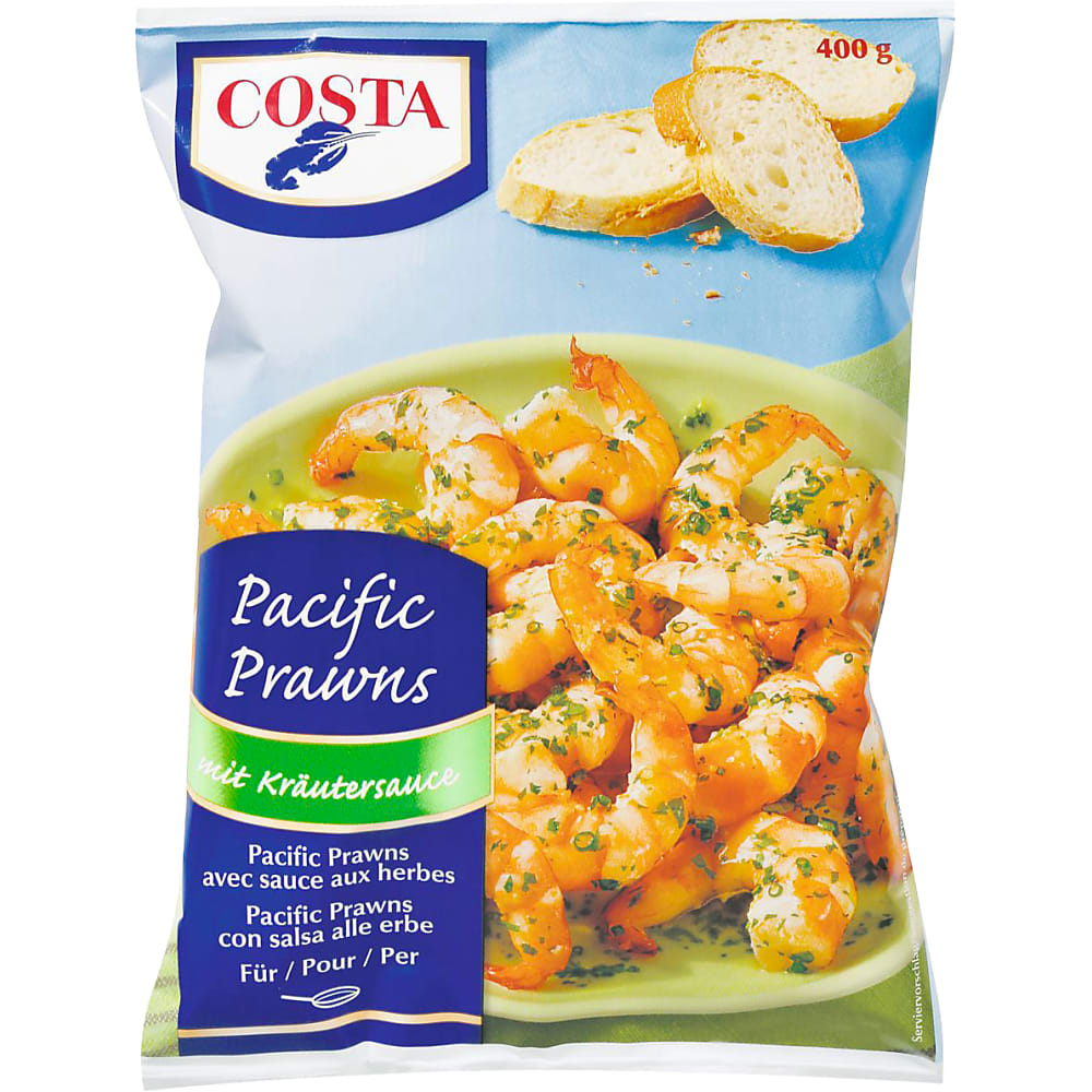 Buy Costa · Pacific Prawns · with herb sauce • Migros