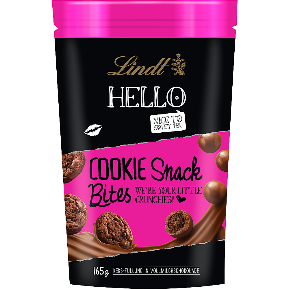 Achat Lindt Hello · Snack bites · chocolat au lait avec cookie • Migros