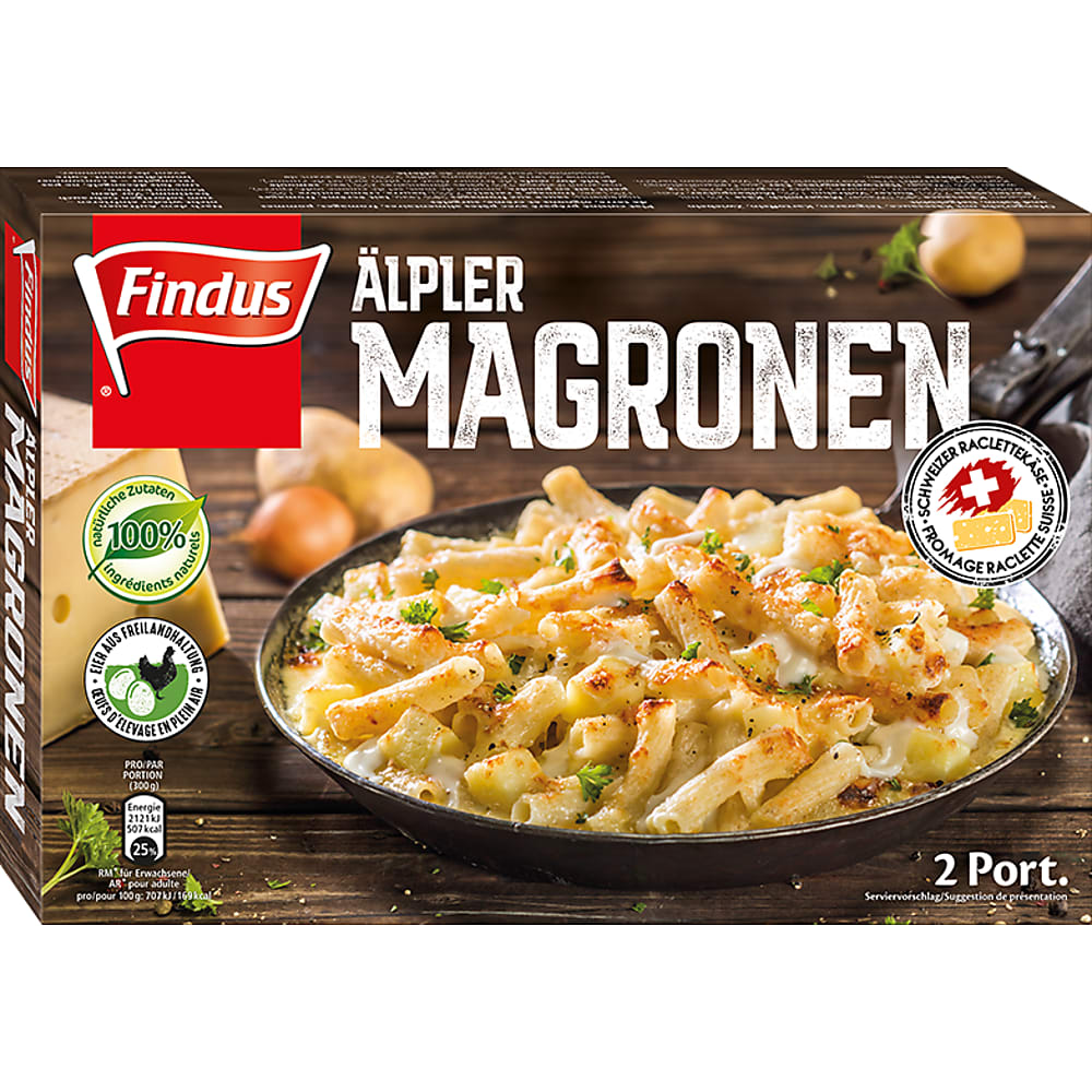 Achat Findus · Macaronis montagnards • Migros