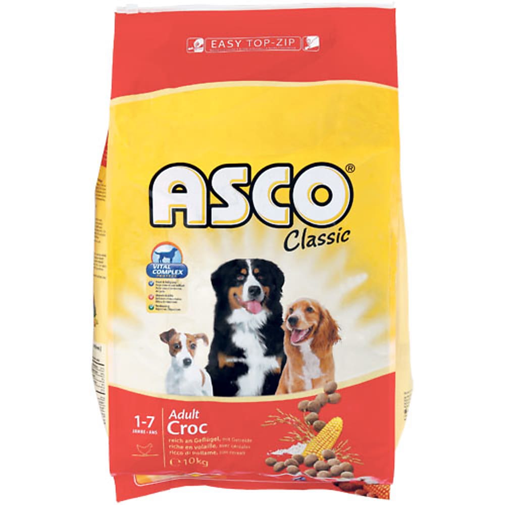 Buy Asco Classic Croc · Croquettes pour chiens · Volaille et céréales ...