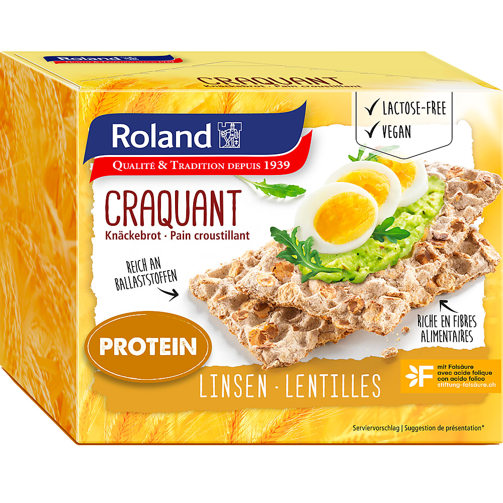 Achat Roland Craquant · Pain croustillant · lentilles • Migros