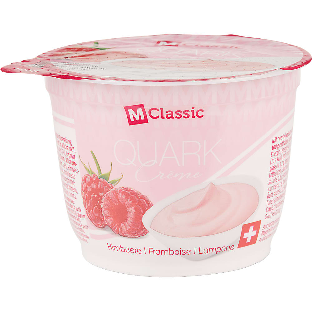Buy M-Classic · quark cream · Raspberry • Migros